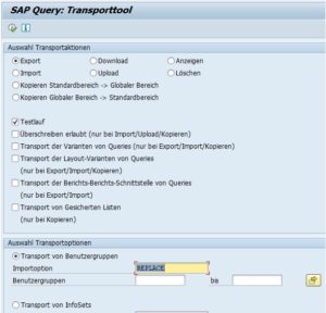 SAP Query einfach transportieren - SAP Query