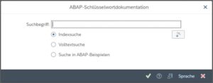 ABAP-Dokumentation im SAP-System aufrufen - ABAP