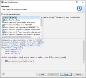 ABAP CDS View mit Vorlagen erstellen - Schneller Einstieg in CDS Views ...
