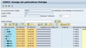 Letzte Anmeldung eines SAP-Benutzers prüfen - SAP Security